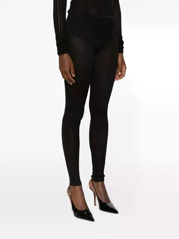 DONDUP Sheer Ribbed Knit Trousers