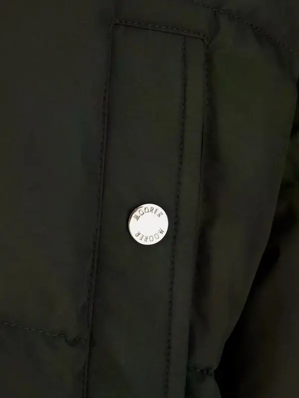 MOORER Quilted Hooded Jacket