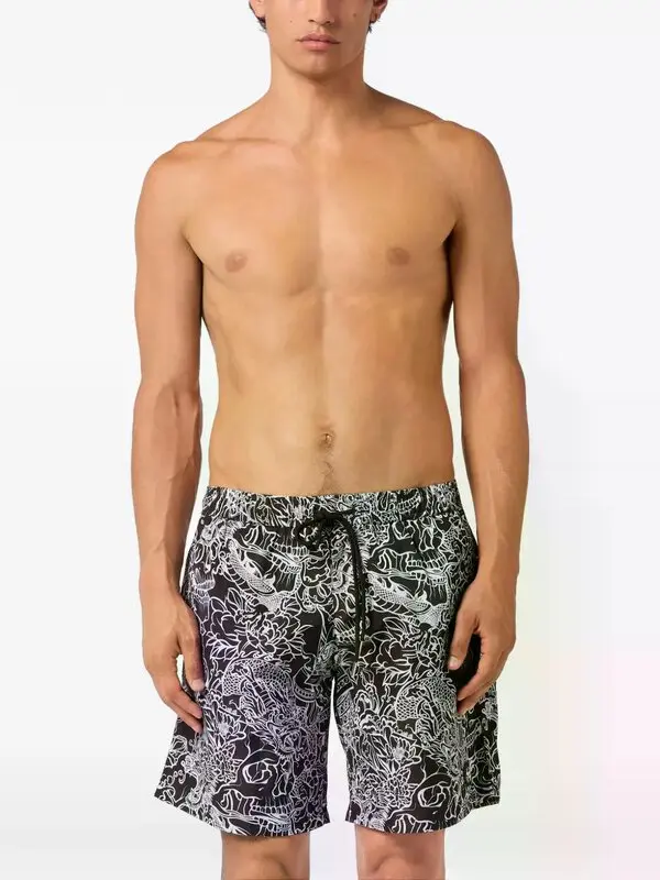 Philipp Plein Skull All-over Print Boardshorts