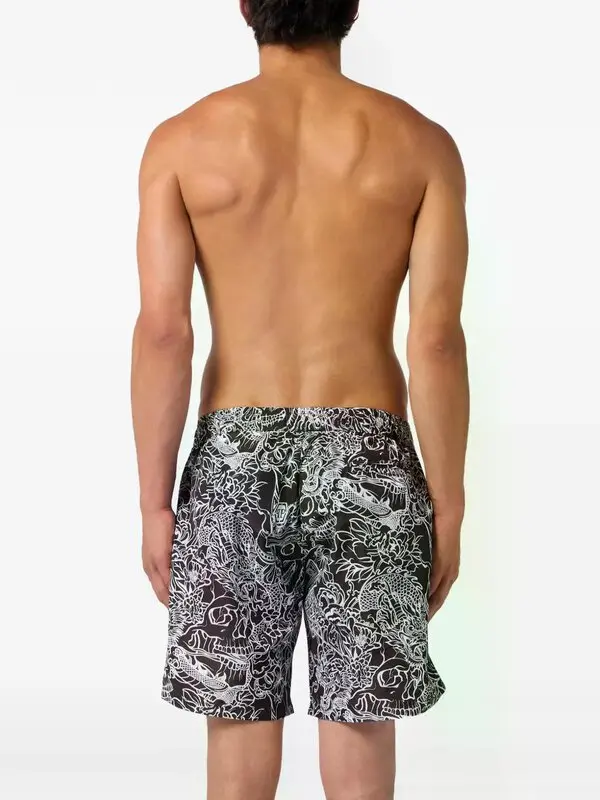 Philipp Plein Skull All-over Print Boardshorts