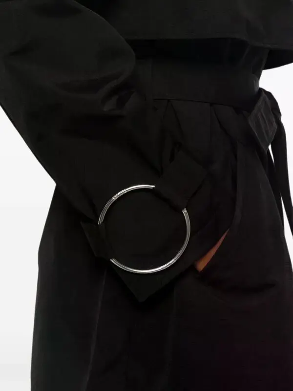 DONDUP Belted Ring-detail Trench Coat
