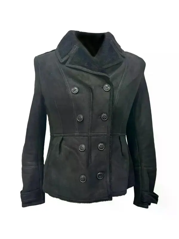 Burberry Shearling Double-breasted Jacket