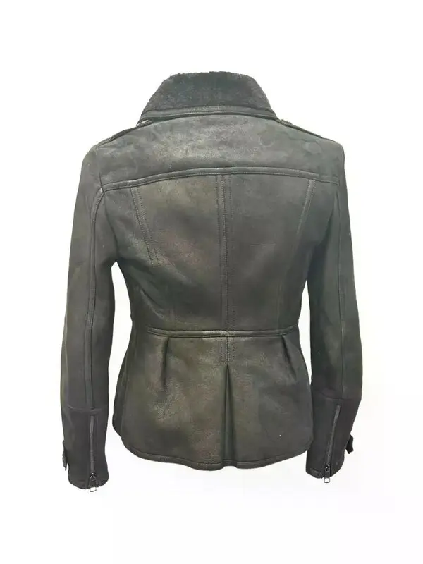 Burberry Shearling Double-breasted Jacket