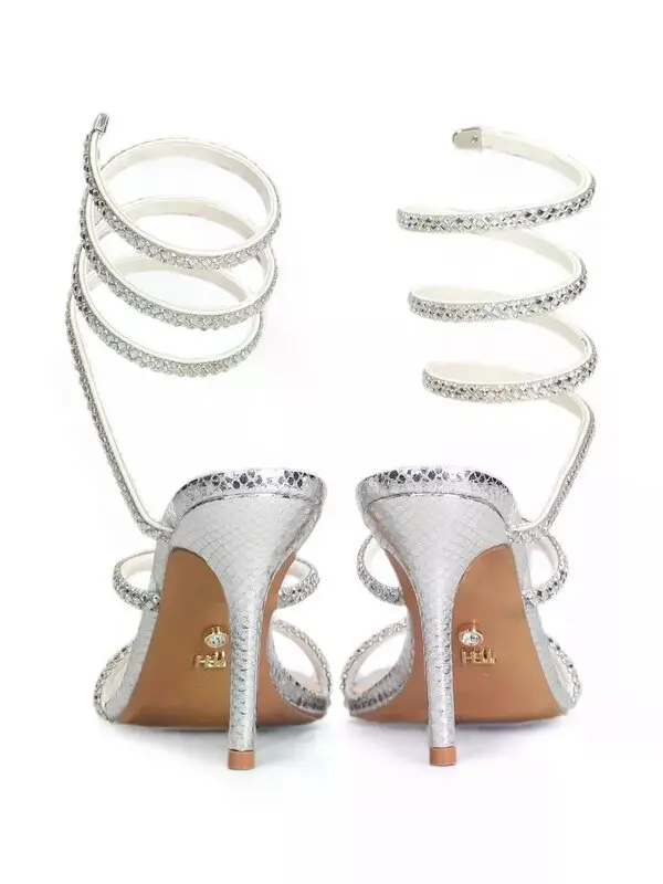 TWENTY FOURHAITCH Zeja Crystal-embellished Stiletto Sandals