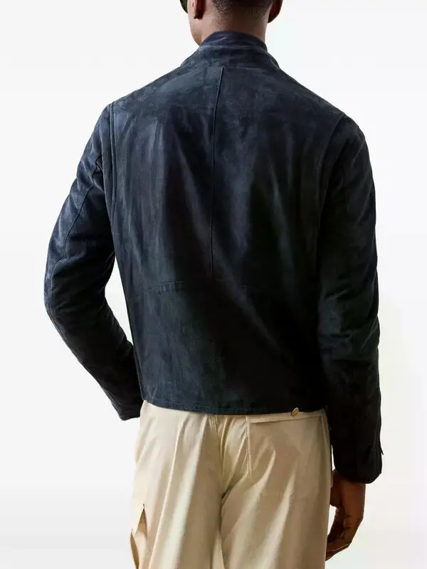 Ralph Lauren Purple Label Suede Moto Jacket