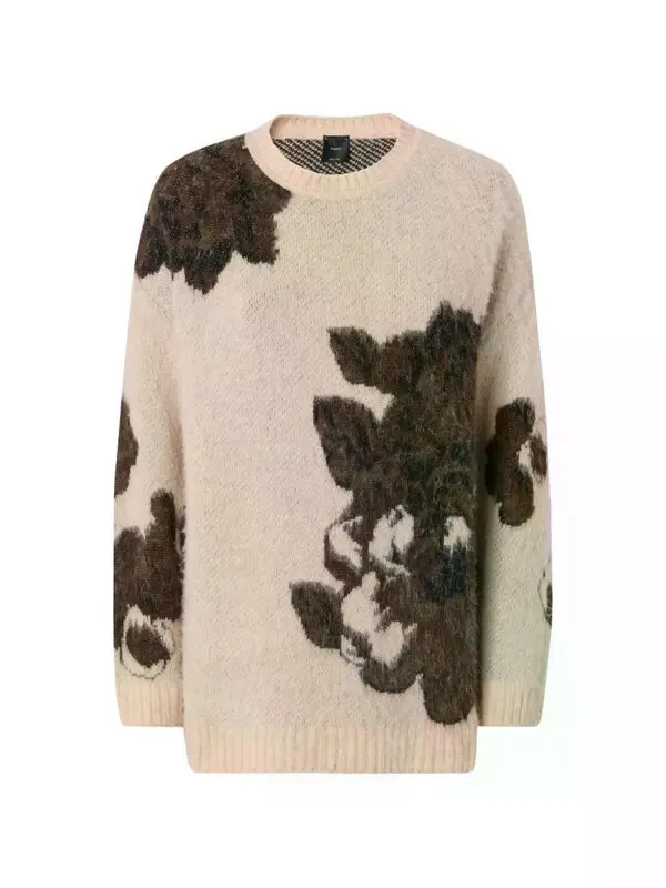 Pinko Floral Intarsia Knitted Sweater