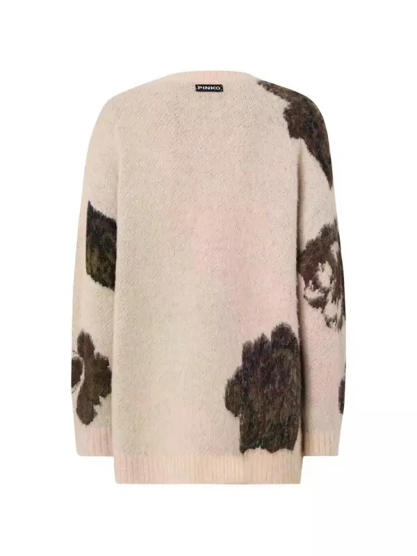 Pinko Floral Intarsia Knitted Sweater