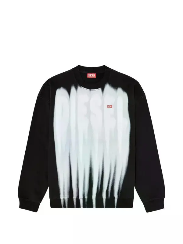 DIESEL® Cotton Sweatshirt With Graphic Print
