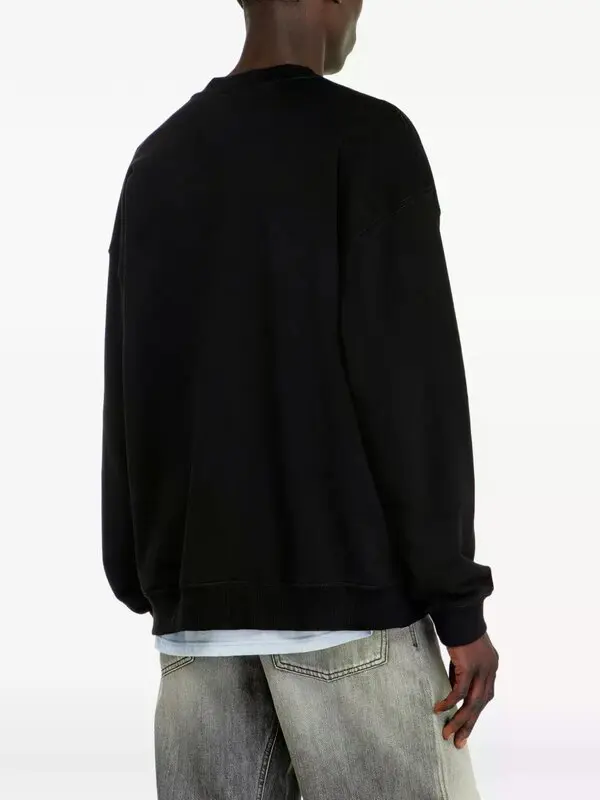 DIESEL® Cotton Sweatshirt With Graphic Print