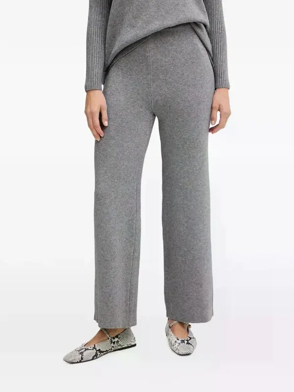 HAVEONE Ribbed-knit Trousers And Sweater Set