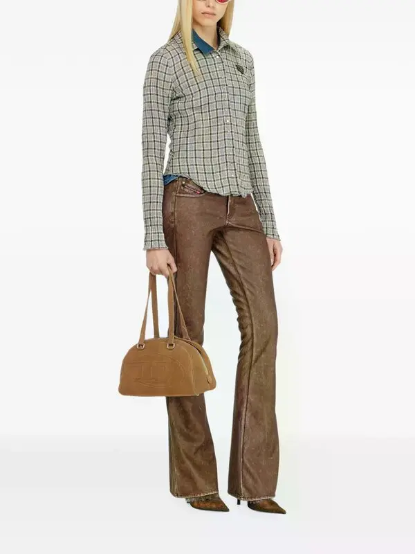 DIESEL® Seersucker Effect Check Shirt
