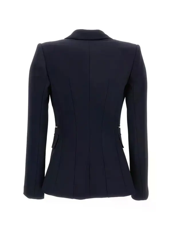 Elisabetta Franchi Single-breasted Jacket With Chain Detail