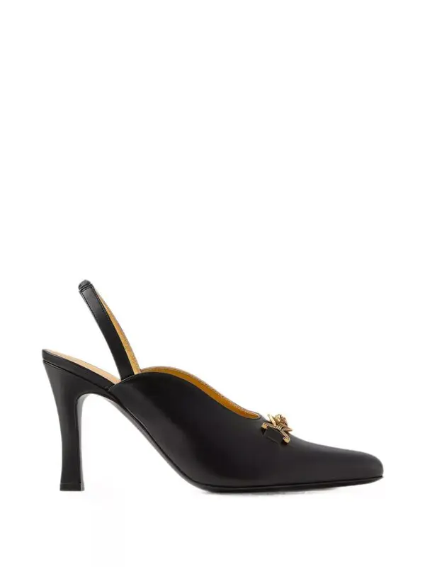 Versace Marisa Leather Slingbacks 90 Mm