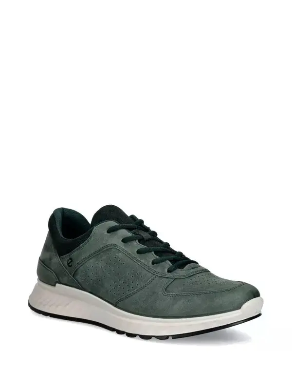Ecco Perforated Lace-up Sneakers - Green