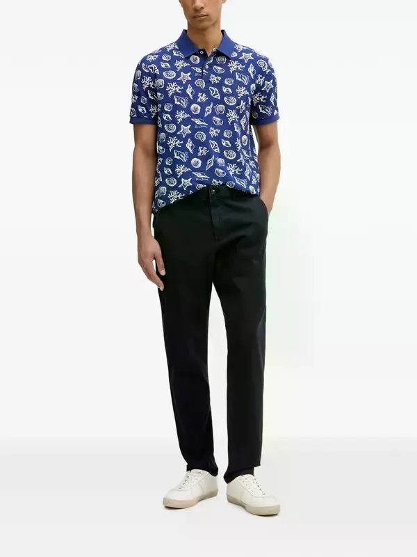 Gant Seashell-print Polo Shirt