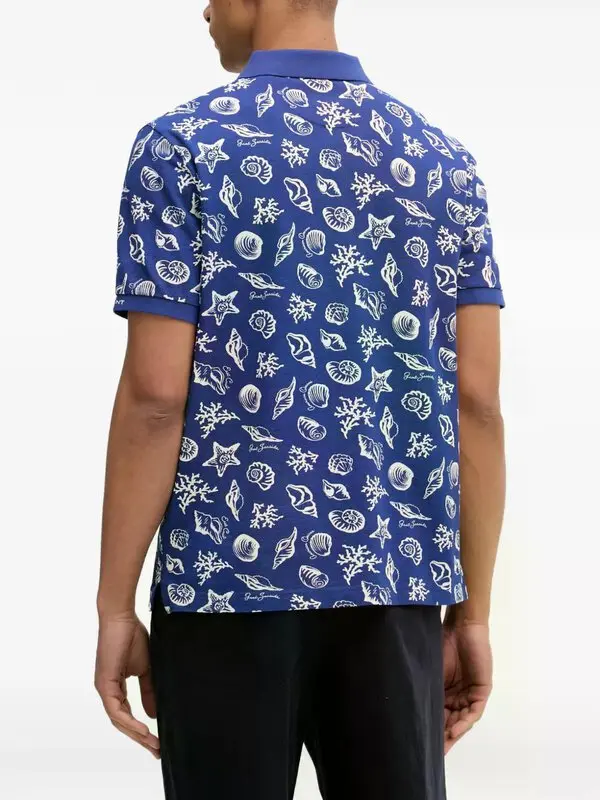 Gant Seashell-print Polo Shirt