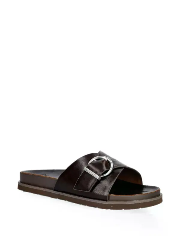 Gant Buckle Detail Crossover Slides