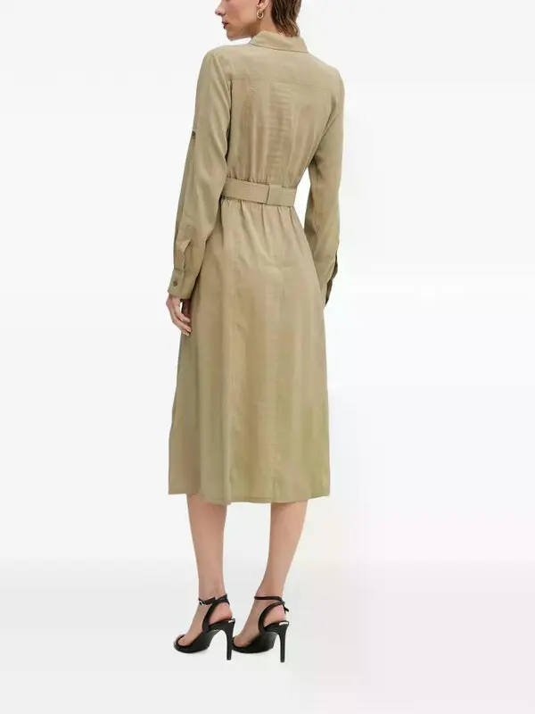 Dkny Belted Midi Shirt Dress