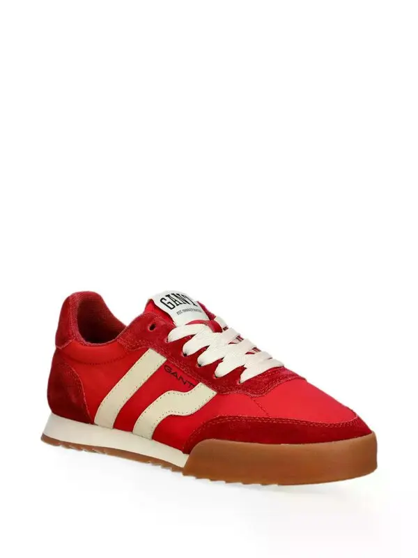 Gant Suede Panelling Logo Patch Lace-up Sneakers