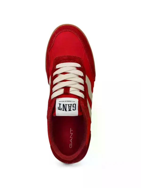 Gant Suede Panelling Logo Patch Lace-up Sneakers