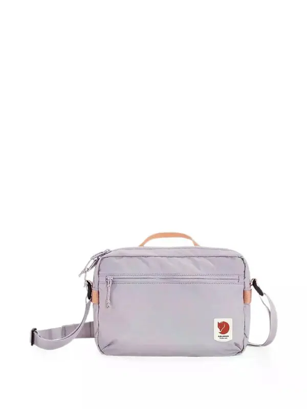 Fjallraven Logo Patch Messenger Bag - Purple