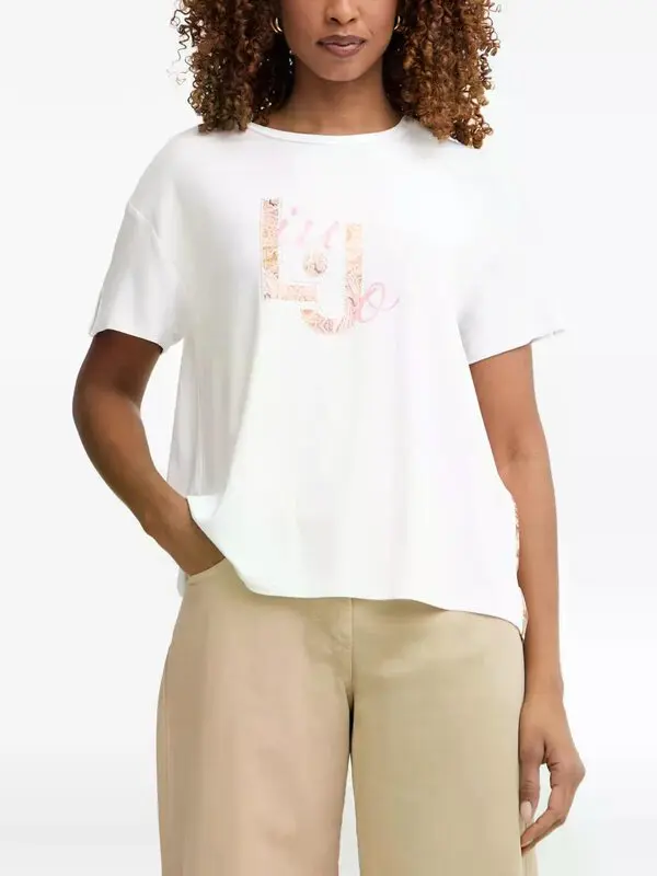 Liu Jo Paisley Print Logo T-shirt