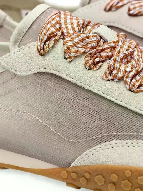 HOFF Bridge Gingham-lace Suede-panel Sneakers