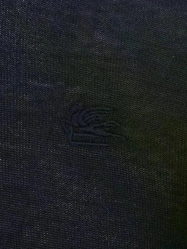 Etro Fuji Long-sleeve Polo-collar Sweater