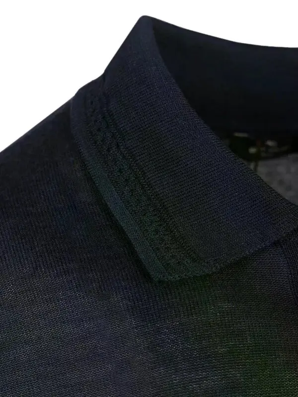 Etro Fuji Long-sleeve Polo-collar Sweater