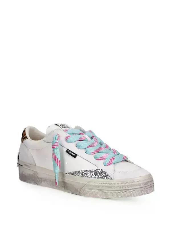 CRIME LONDON Soho Glitter Detail Sneakers