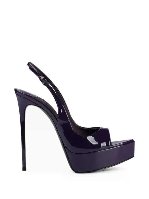 LE SILLA Uma Slingback Pumps - Purple