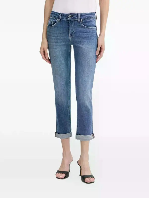 Liu Jo Cropped Rolled Cuff Jeans