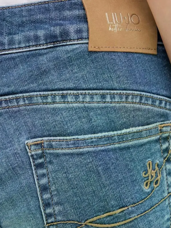 Liu Jo Cropped Rolled Cuff Jeans