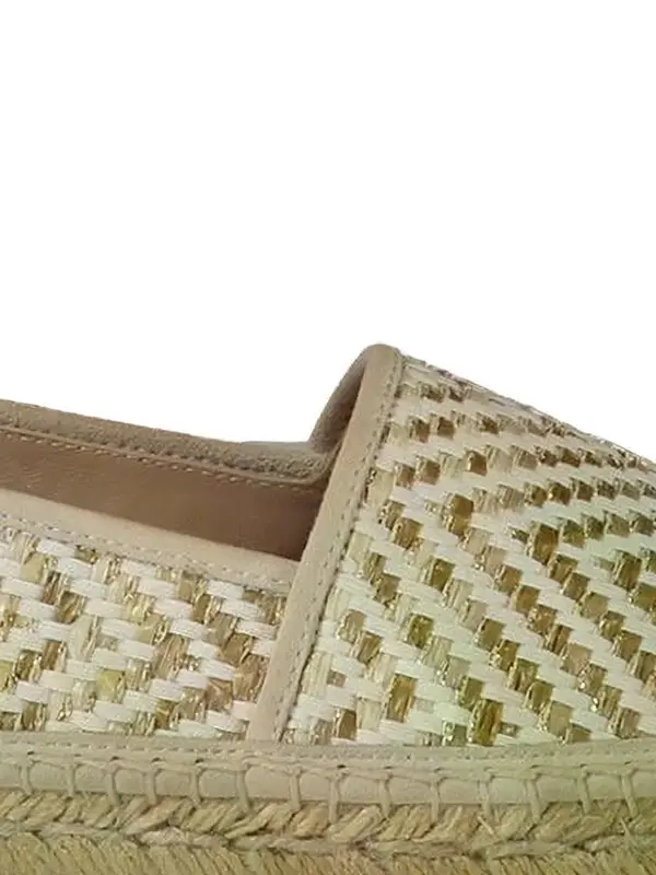 Manolo Blahnik Woven Espadrille Flats