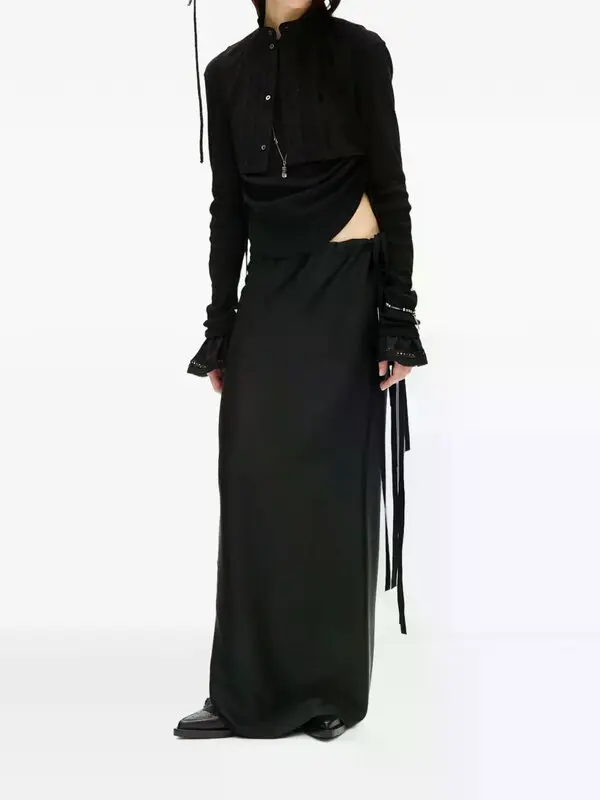 ANN DEMEULEMEESTER Ruched Long Sleeve T-shirt