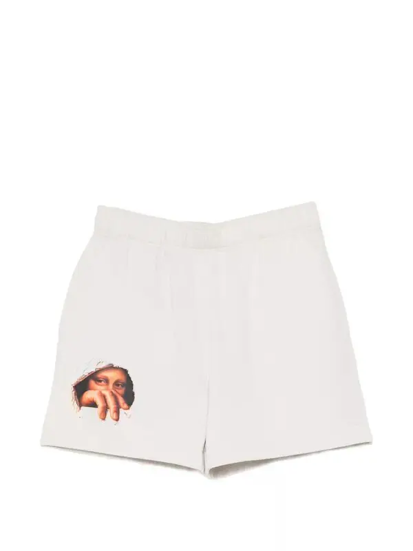MELT Graphic Print Relaxed Fit Shorts - Neutrals