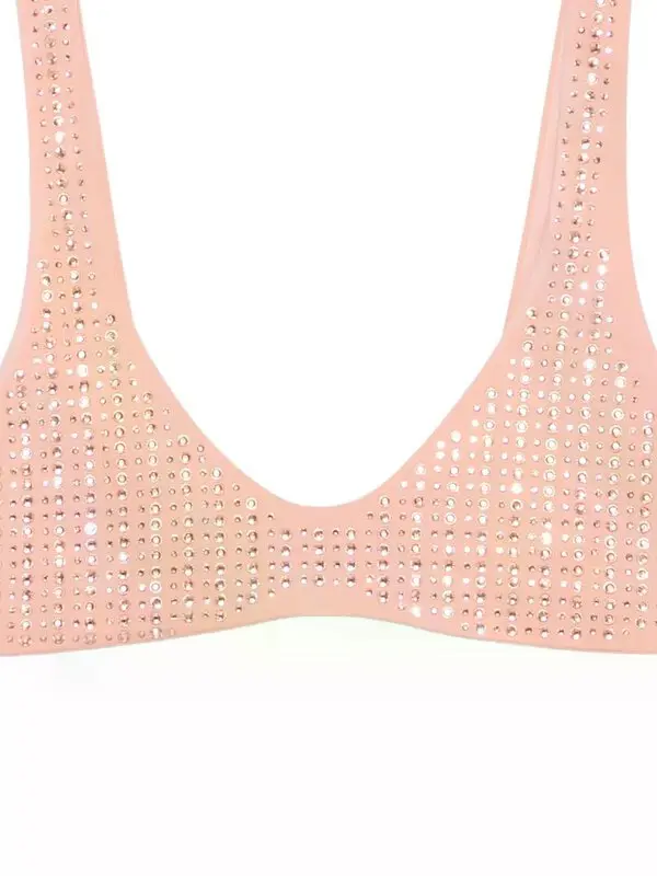 VENUJA Crystal Embellished Bikini Set - Pink