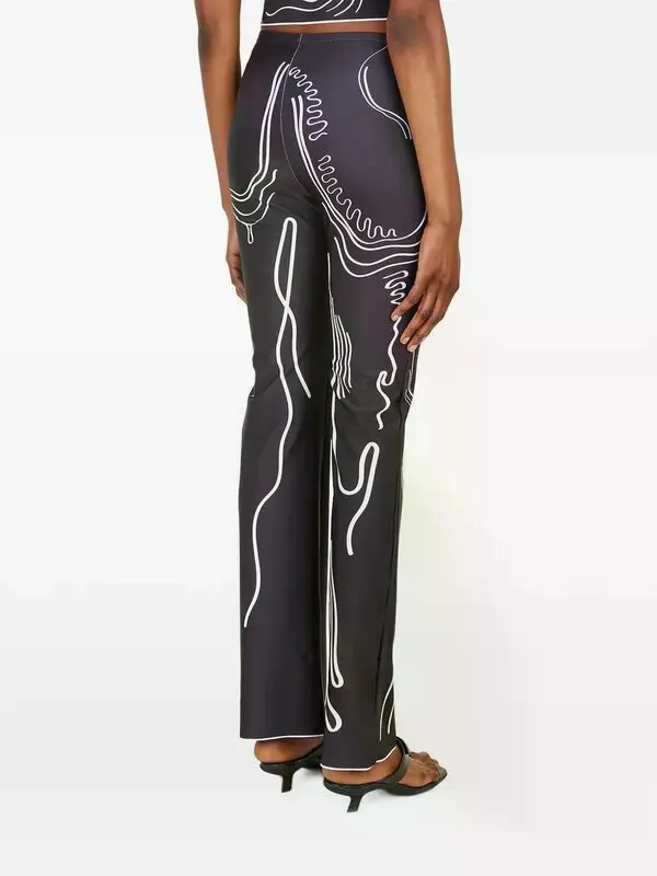 DI PETSA Venus Shell Graphic-print Stretch Jersey Trousers