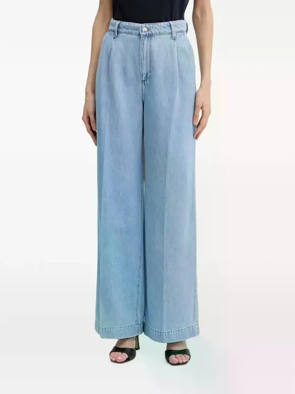 Liu Jo Pleated Wide-leg Jeans