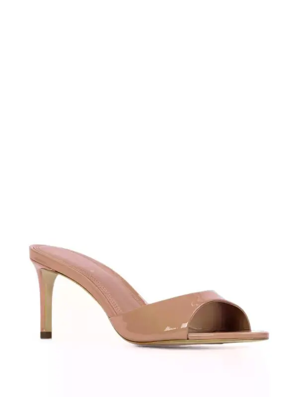 BLACK SUEDE STUDIO Freddie Patent-leather Stiletto Sandals - Neutrals