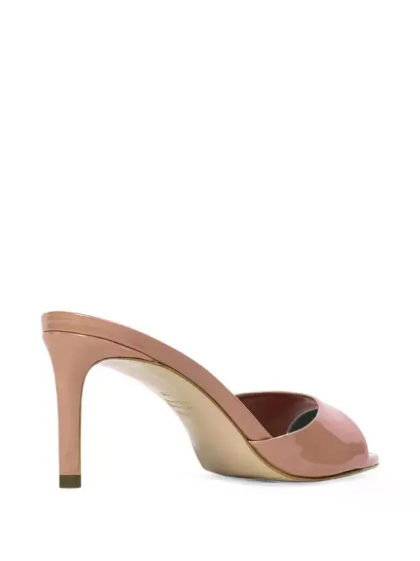 BLACK SUEDE STUDIO Freddie Patent-leather Stiletto Sandals - Neutrals