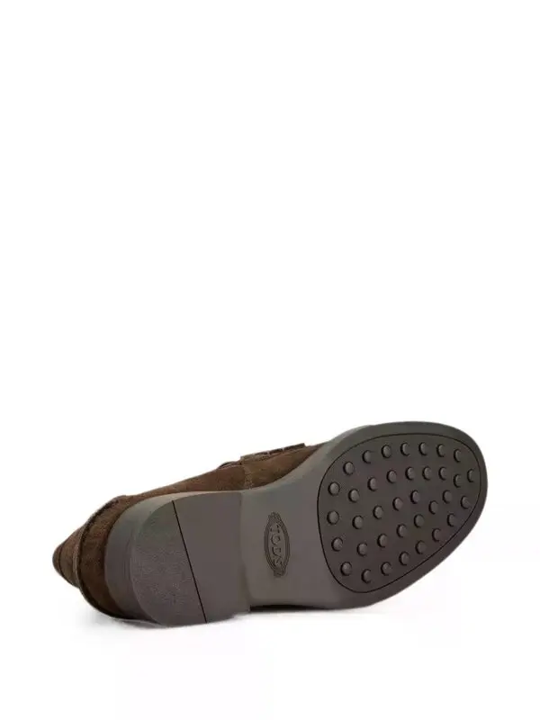 TOD'S Penny Slot Suede Loafers