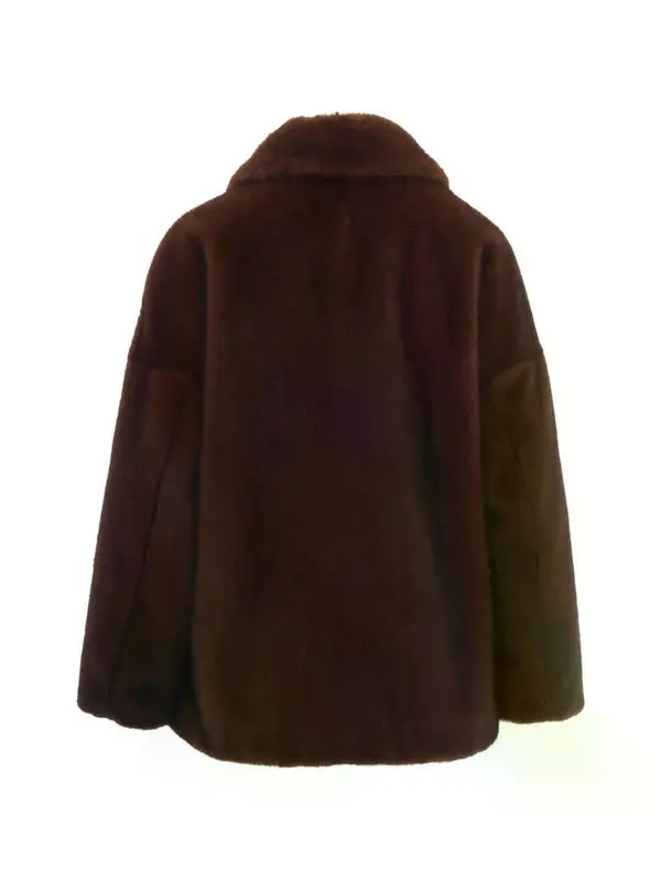 Herno Faux Fur Patch Pocket Coat
