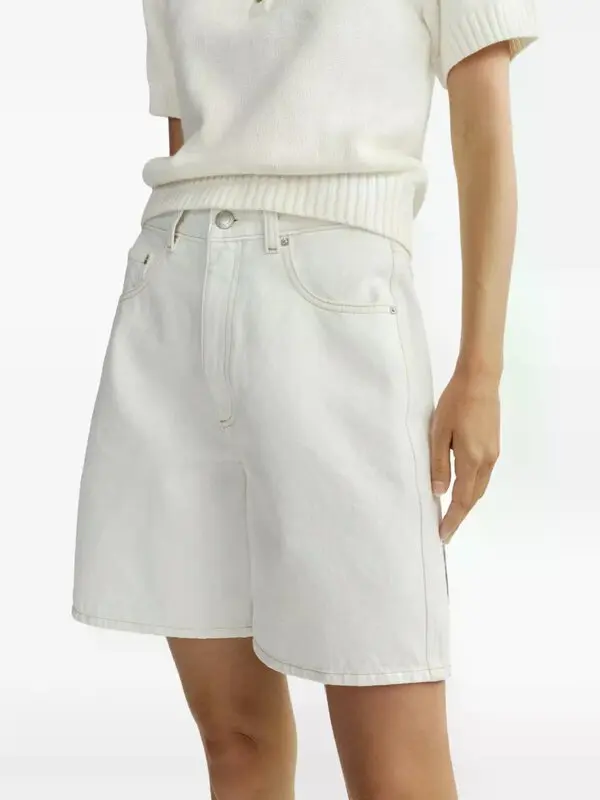 DL1961 Taylor Denim Shorts With Contrast Topstitching