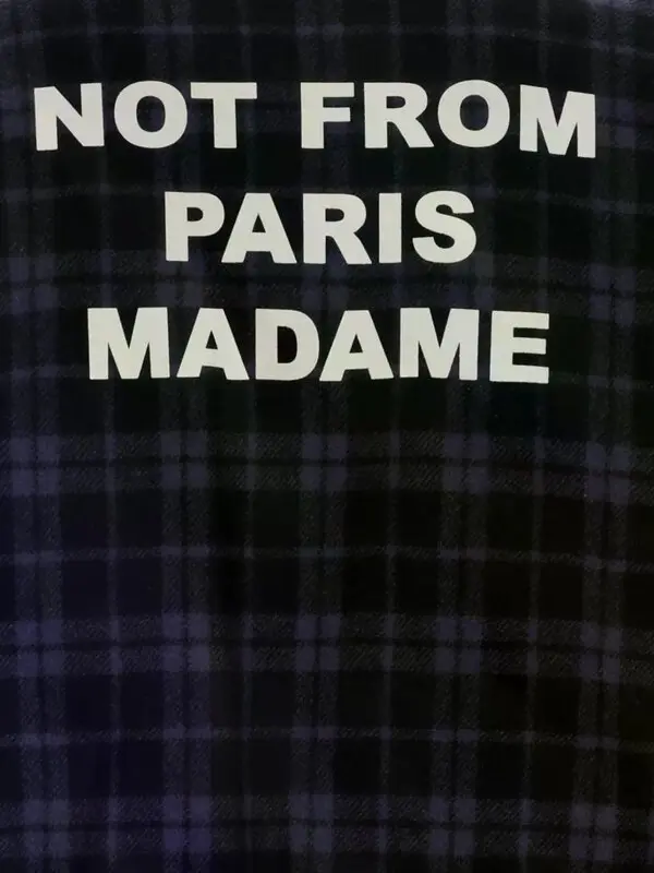 Drole De Monsieur Plaid Bomber Jacket