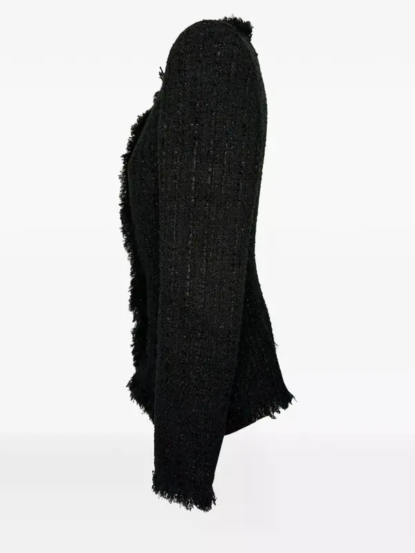 Alexander McQueen Collarless Tweed Jacket