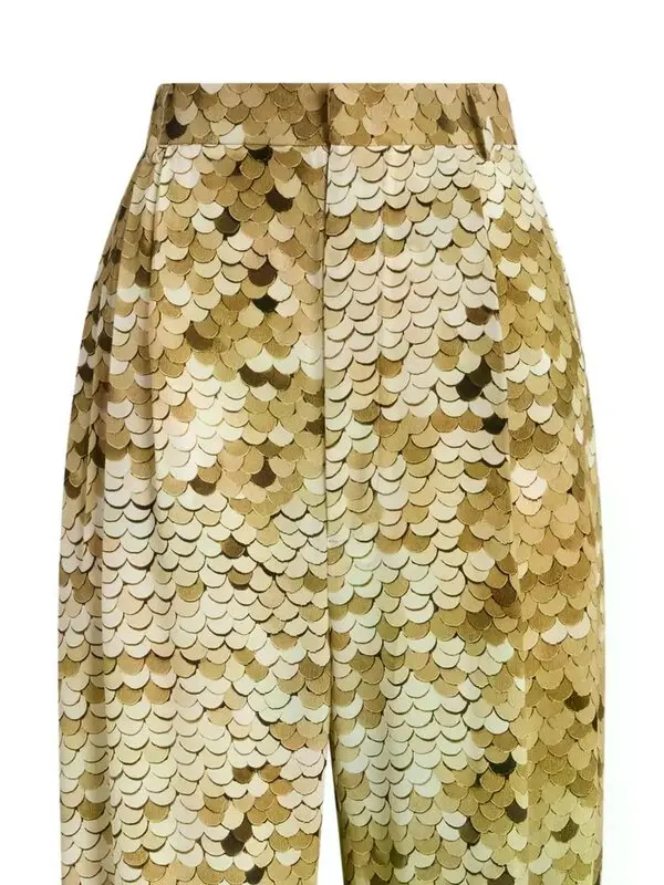 Moschino Sequin-embellished Pleated Trousers