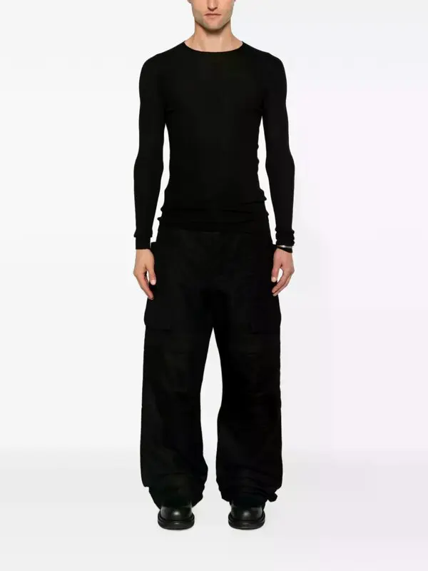 Rick Owens Ribbed Round Neck Sweater