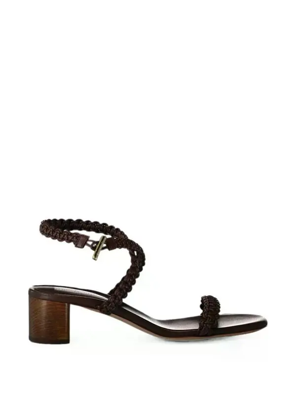 GIANVITO ROSSI Braided Block-heel Sandals