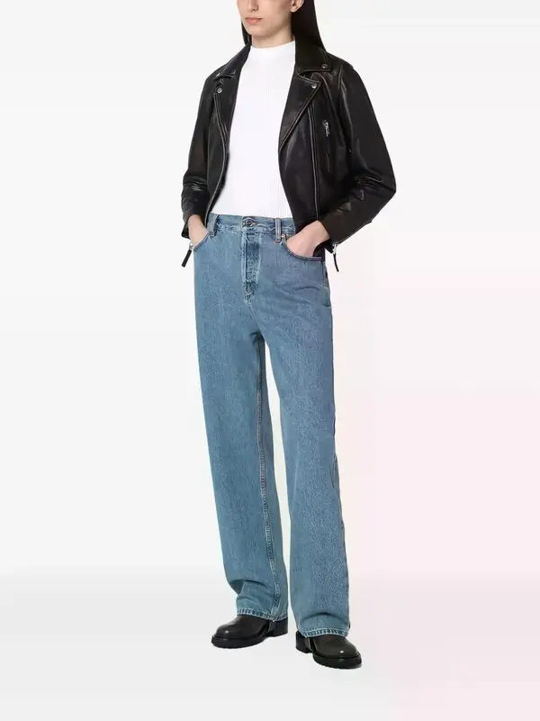 SWORD 6644 Leather Biker Jacket